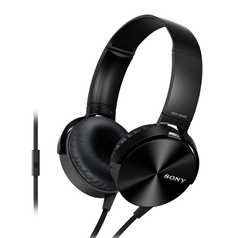 Buy Sony Headset with mic MDR-XB450AP Black Black Online From Lotus ...