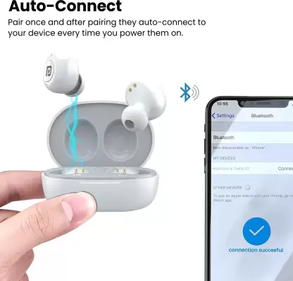 Buy Portronics Wireless Ear Phone Harmonics Twins S3 POR 1651 White ...