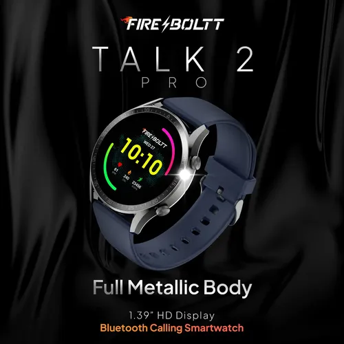 Buy Fire Boltt Smart Watch 35 MM (1.39 Inches) BSW 118 Talk 2 Pro Blue ...